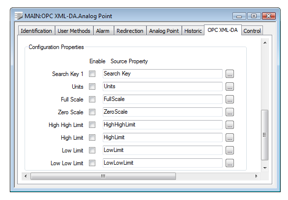 OPC XML-DA Client Driver Guide - Define which Configuration Properties are Retrieved from an OPC ...